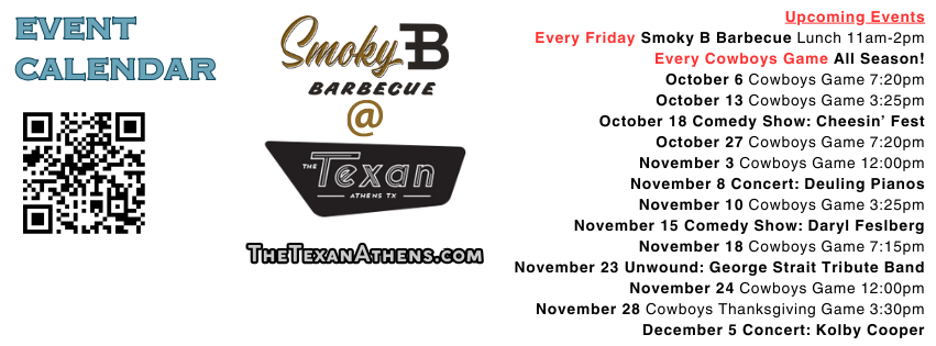 Event Calendar – The Texan – A Landmark Venue